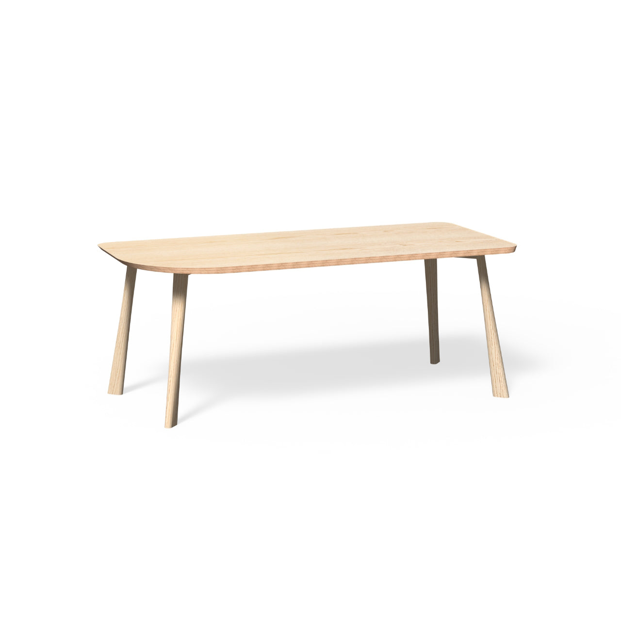 Modern Elegance: Loft Square Table - Light Oak for a Sophisticated Touch